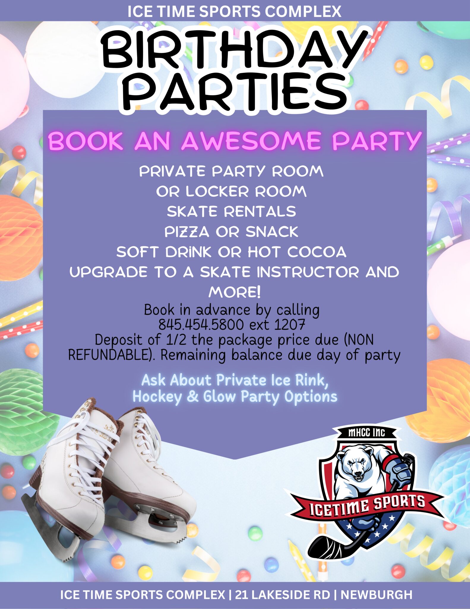 Birthday Parties | Ice Time Sports Complex | Newburgh, NY
